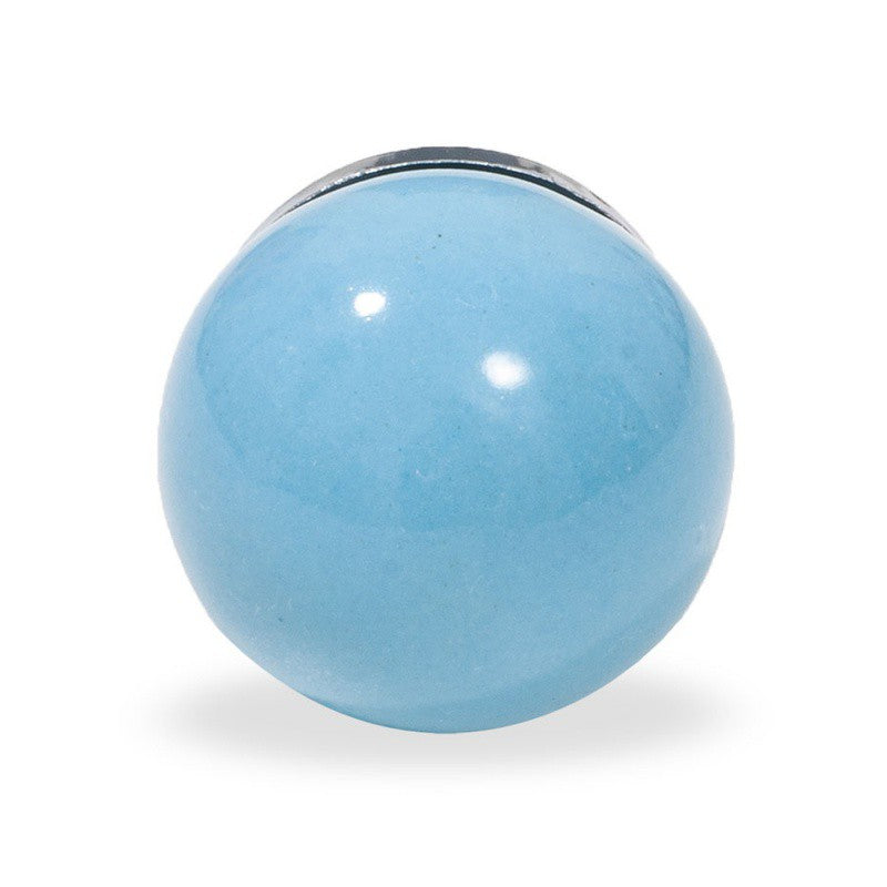 Pomello in Ceramica Tondo Azzurro – Decochic