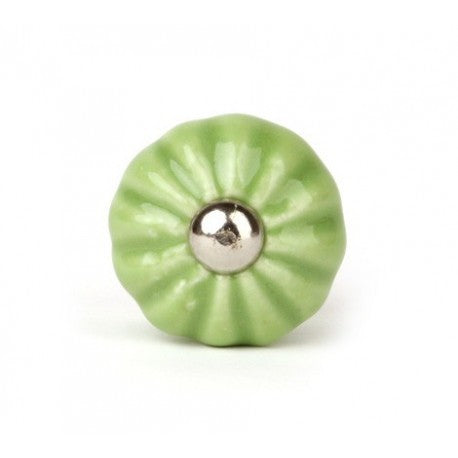 Pomello Tondo in Ceramica Verde Chiaro | Decochic
